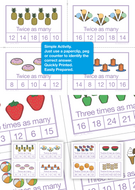 'Times as Many' | Clip Cards | Teaching Resources