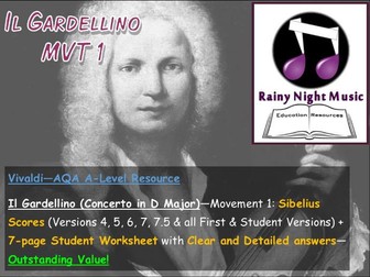 AQA A Level Music CLASSICAL Bundle by rainynightmusic | Teaching Resources