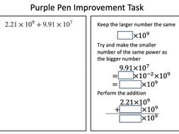 Standard Form Addition and Subtraction Review Task | Teaching Resources