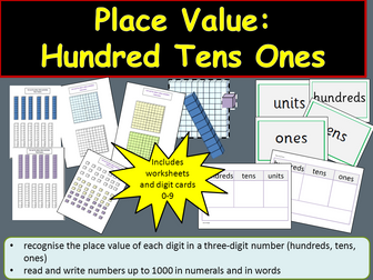 Place Value/Partitioning: Hundreds Tens and Ones/Units, Presentation ...