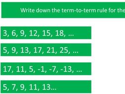 nth term for linear sequences | Teaching Resources