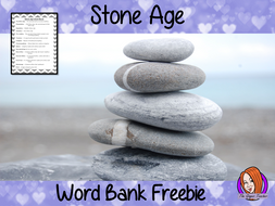 Stone Age Word Bank | Teaching Resources