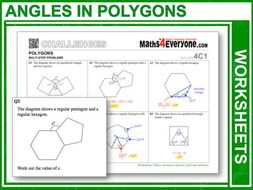 Angles in Polygons (Challenges – Part 2) by Maths4Everyone - Teaching ...