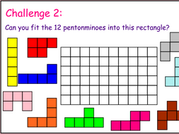Pentomino Puzzle Worksheets