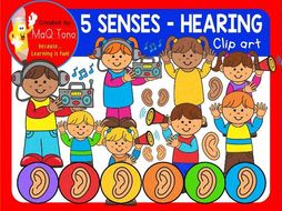 HEARING - FIVE SENSES CLIP ART | Teaching Resources