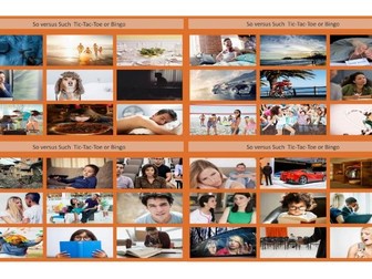 So versus Such 6 English Legal Photo Game Bundle | Teaching Resources