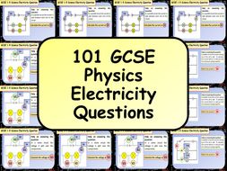 101 KS4 GCSE Physics (Science) Electricity Questions | Teaching Resources