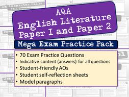 English Literature Exam Practice Questions | Teaching Resources