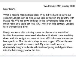 Street Child diary entry chapter 1 and 2 | Teaching Resources