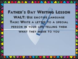 Father's Day Writing Lesson | Teaching Resources