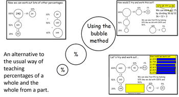 Bubble Percentages - A New Approach to Teaching Percentages KS2 ...