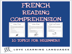 French reading comprehension texts and questions for beginners - SET 2 ...
