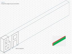 Isometric Name - a step by step guide presentation | Teaching Resources