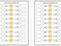 Year 3 - Add and Subtract Multiples of 100 | Teaching Resources