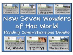 New Seven Wonders of the World - Reading Comprehension Activity Bundle ...