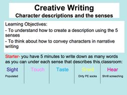 Descriptive Writing - Character descriptions, Lesson 2 | Teaching Resources