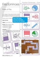 Fractominoes | Fractions Dominoes Game | Teaching Resources
