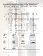 Singular versus Plural Nouns Framework Puzzle Spanish Worksheet ...