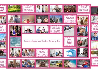 Past Simple Tense with Verbs Estar and Ser 6 Spanish Photo Game Bundle ...