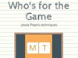 Jessie Pope Who’s for the Game Poetic Techniques | Teaching Resources