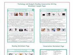 Technology and Gadgets Reading-Conversation-Writing Worksheets ...