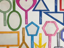 Shape Finder 'Magnifying Glasses' | Teaching Resources