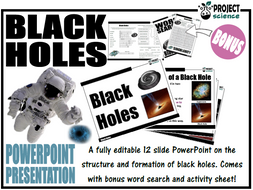 Black Holes PowerPoint and Activity Sheets | Teaching Resources