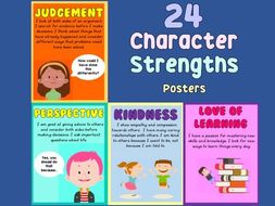 24 Character Strength Posters | Teaching Resources