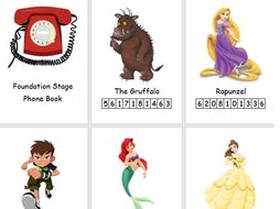 EYFS character phone book | Teaching Resources