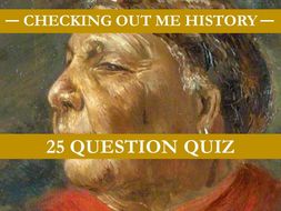 Checking Out Me History Quiz | Teaching Resources
