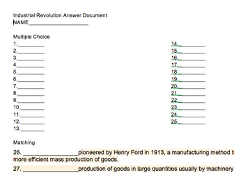 Industrial Revolution Bundle | Teaching Resources