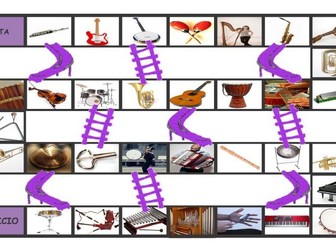 Musical Instruments 6 Spanish Photo Game Bundle | Teaching Resources