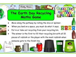 The Earth Day Recycling Maths Game KS1/SEN/EYFS | Teaching Resources
