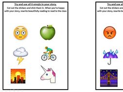 Emoji Story Starter Cards for Creative Writing | Teaching Resources