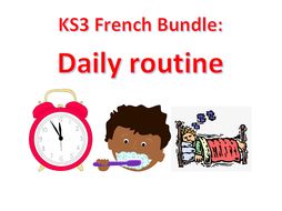 KS3 French: daily routine | Teaching Resources