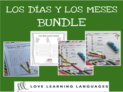 Spanish months and days bundle - Los días y los meses | Teaching Resources