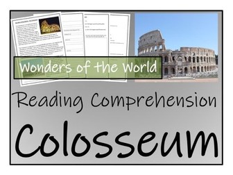 New Seven Wonders of the World - Reading Comprehension Activity Bundle ...