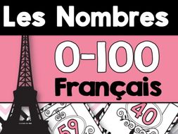Numbers 1-100 French posters | Affiches des nombres 1-100 français ...