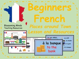 French 5 lesson bundle - My Town - Ma Ville | Teaching Resources