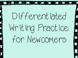 Writing for newcomers with visuals - ESL | Teaching Resources