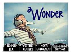 Wonder: Text Dependent Questions | Teaching Resources