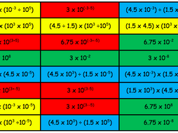 Standard Form Match Up | Teaching Resources