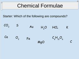 C2.4 Chemical Formula Activate 1 KS3 | Teaching Resources
