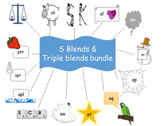 SPL & SPR Blends worksheets | Teaching Resources