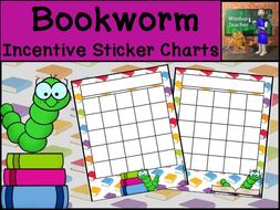 Bookworm Incentive Reward Charts | Teaching Resources