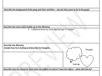 Instruction Text Planning Sheet | Teaching Resources