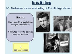 Eric Birling Revision An Inspector Calls | Teaching Resources