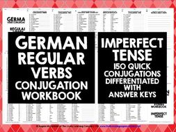 GERMAN REGULAR VERBS IMPERFECT TENSE by LivelyLearning | Teaching Resources