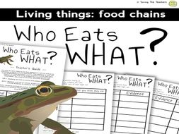 Living Things: Food Chains - Who Eats What? FREEBIE | Teaching Resources