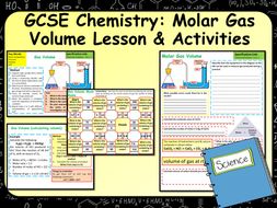AQA KS4 GCSE Chemistry (Science) Molar Gas Volume Lesson & Activities ...